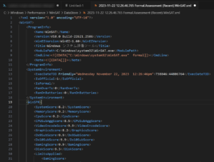 WinSATでWindows11の性能測定 | インフラエンジニアの覚え書き
